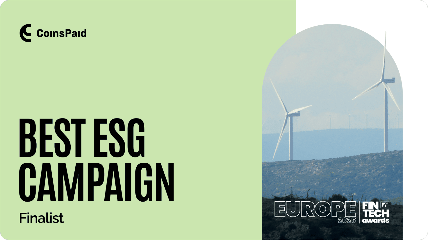 CoinsPaid Shortlisted for the Best ESG Campaign | Europe FinTech Awards ...